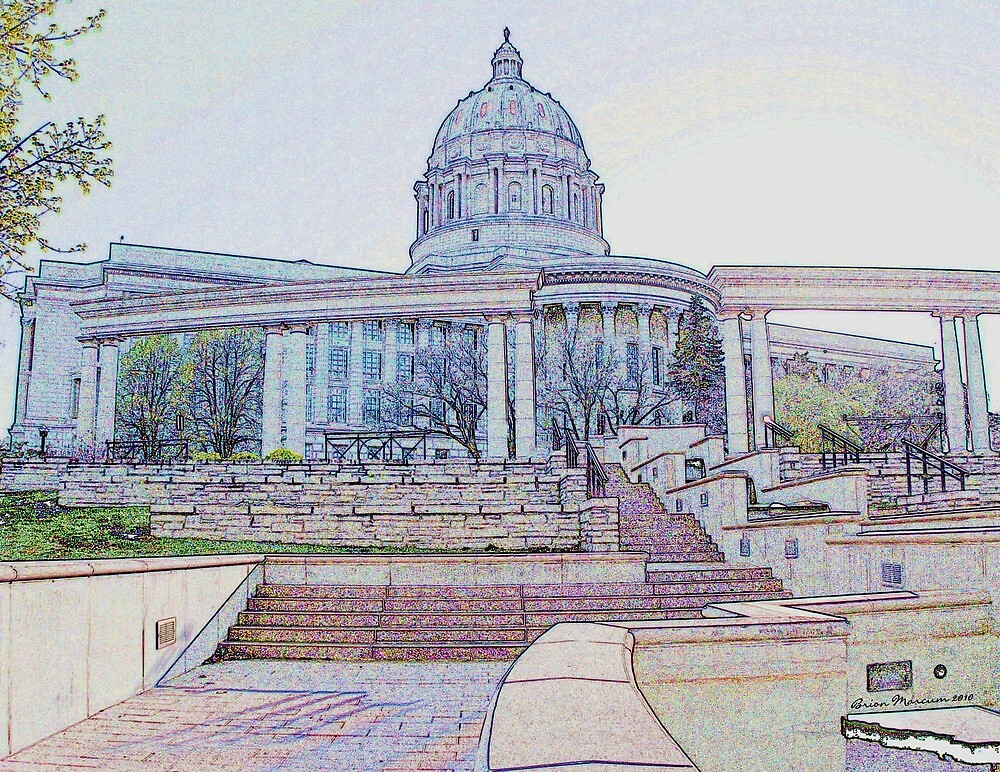 "Capitol Building, Jefferson City, Missouri ~" by Brion Marcum | Redbubble