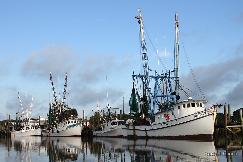"Shrimp Boats-St Helena Sound, SC" by Rachel Clinch | Redbubble