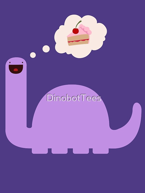 "Cake-o-saurus Purple" by DinobotTees | Redbubble