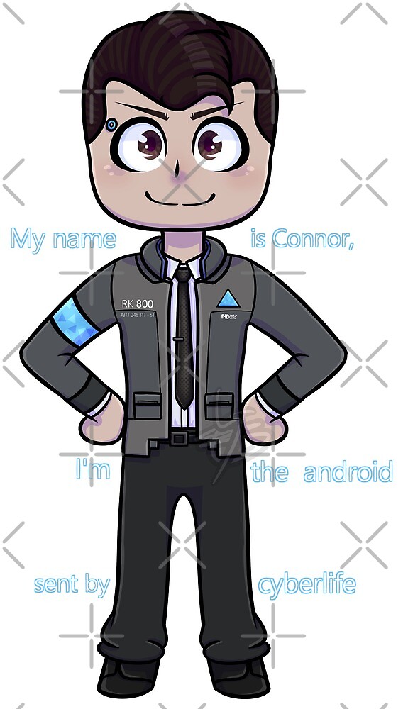 "Connor, the android from cyberlife" by EdenArtz | Redbubble