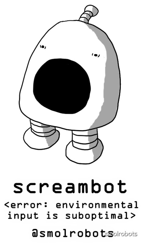 "Screambot" by smolrobots | Redbubble