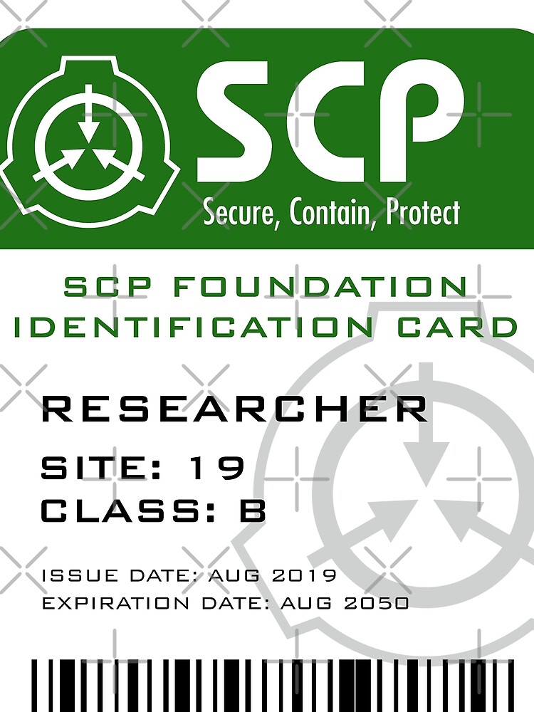 "SCP Foundation Researcher Badge " T-shirt by opalskystudio | Redbubble