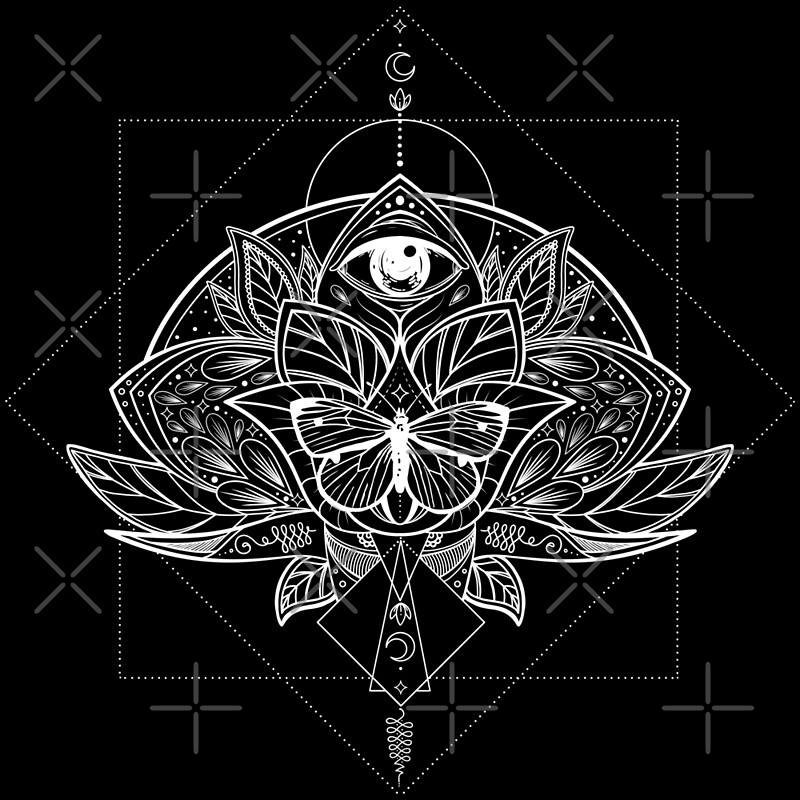 "Lotus Third Eye Mandala" by katieharperart | Redbubble