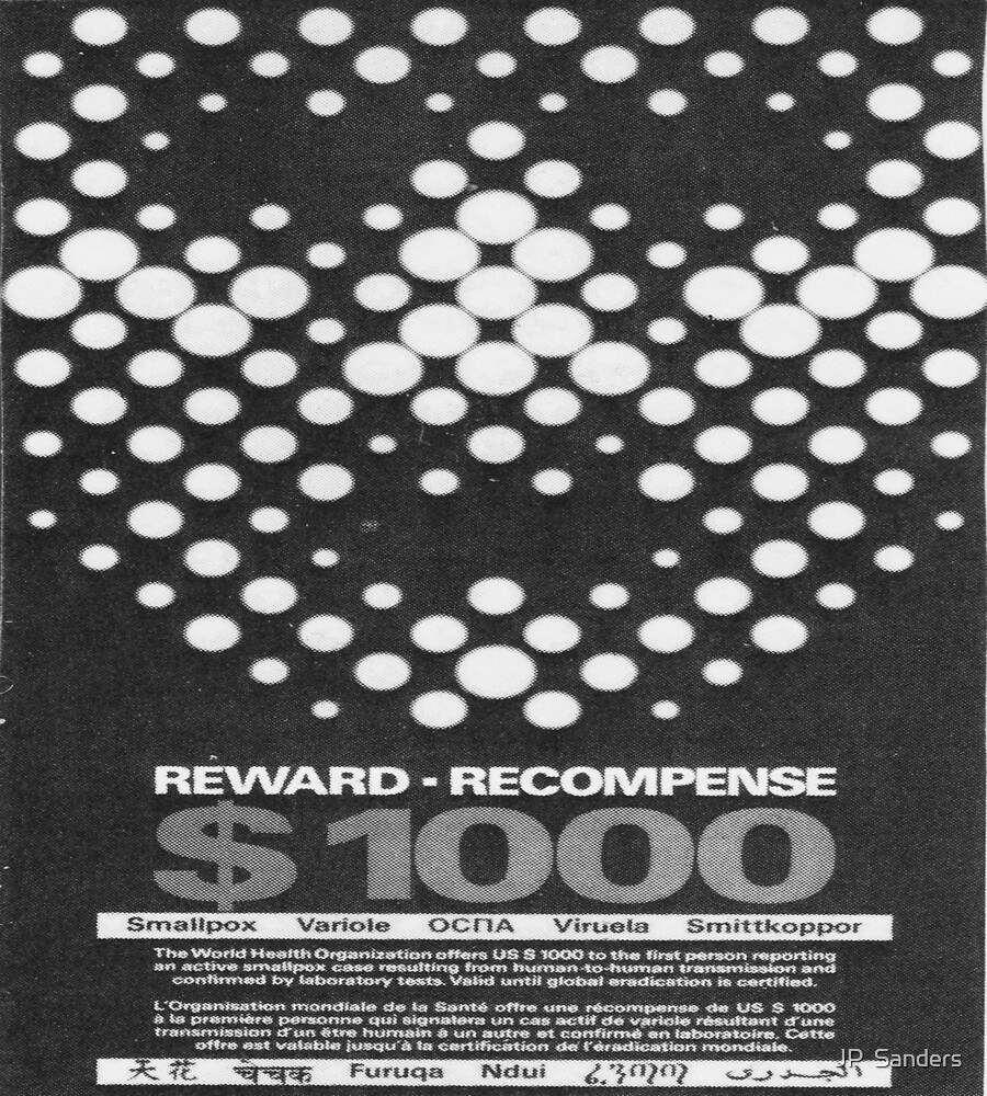 "Small pox reward poster world health " by John-Paul Sanders | Redbubble