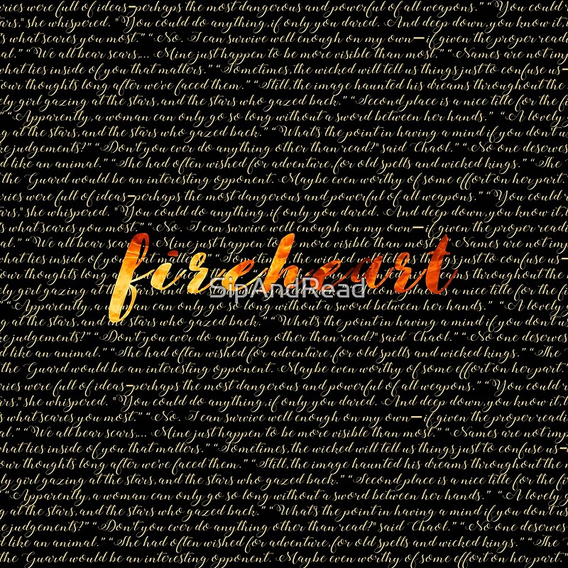 "Fireheart quoted design" by SipAndRead | Redbubble