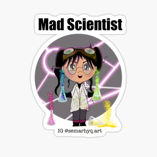Mad Scientist Stickers | Redbubble