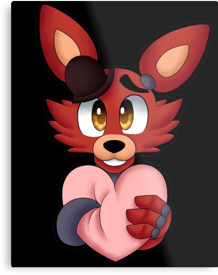 "FNAF Five Nights At Freddys Foxxy" Metal Print by Taelss | Redbubble