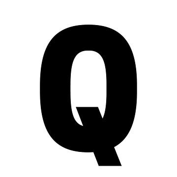 "Uppercase Letter “Q”" Sticker for Sale by m------ | Redbubble