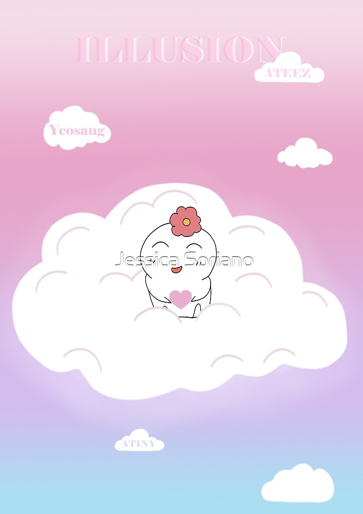 "Ateez Hehetmon Yeosang Illusion" by JessicaS24 | Redbubble