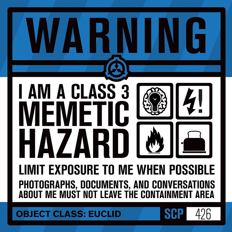 "SCP 426 Warning Sign" by narshero | Redbubble