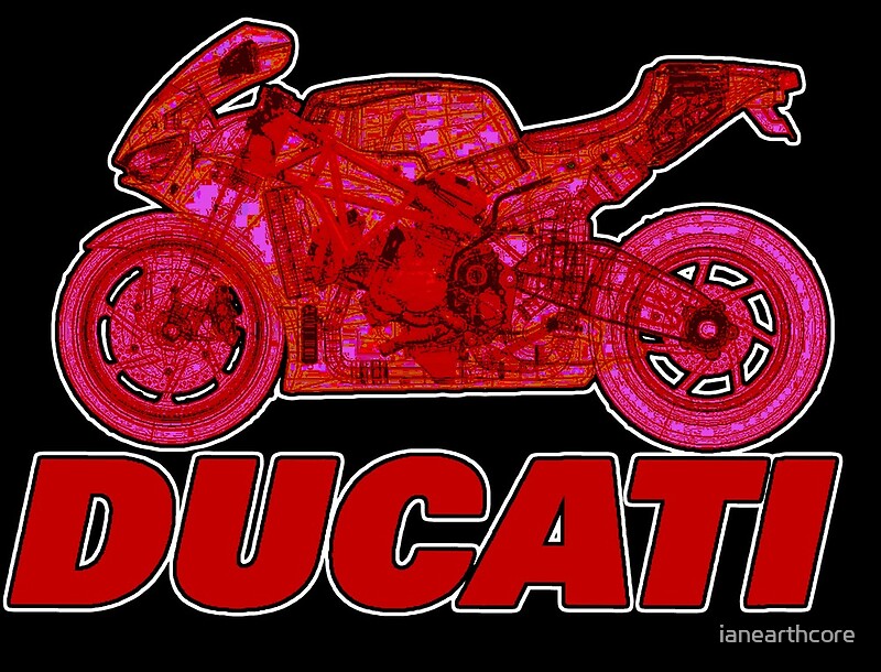 "Ducati, On The Redline" by ianearthcore | Redbubble