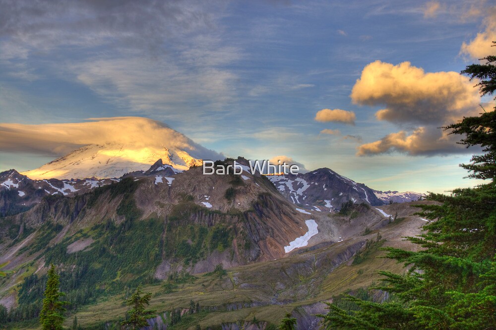 "Mt. Baker Sunrise (HDR)" by Barb White | Redbubble