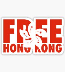Hong Kong Flag Stickers | Redbubble