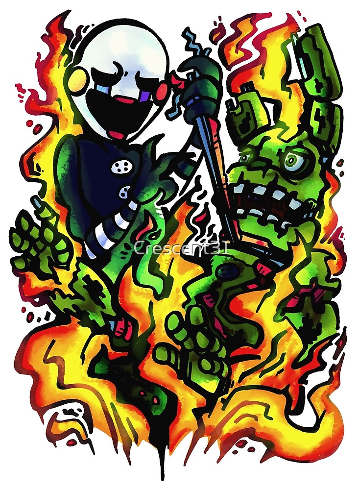 "Five Nights at Freddy's Springtrap and The Puppet" by Crescent31 ...