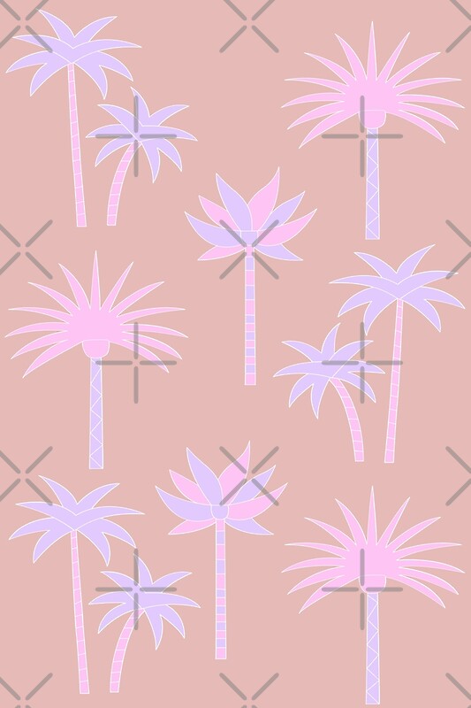 "Palm Trees - Neutral & Pastel" by SilverPegasus | Redbubble