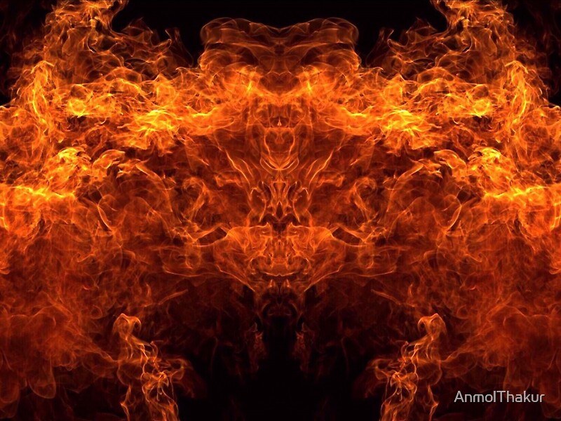"Flaming spider" by AnmolThakur | Redbubble