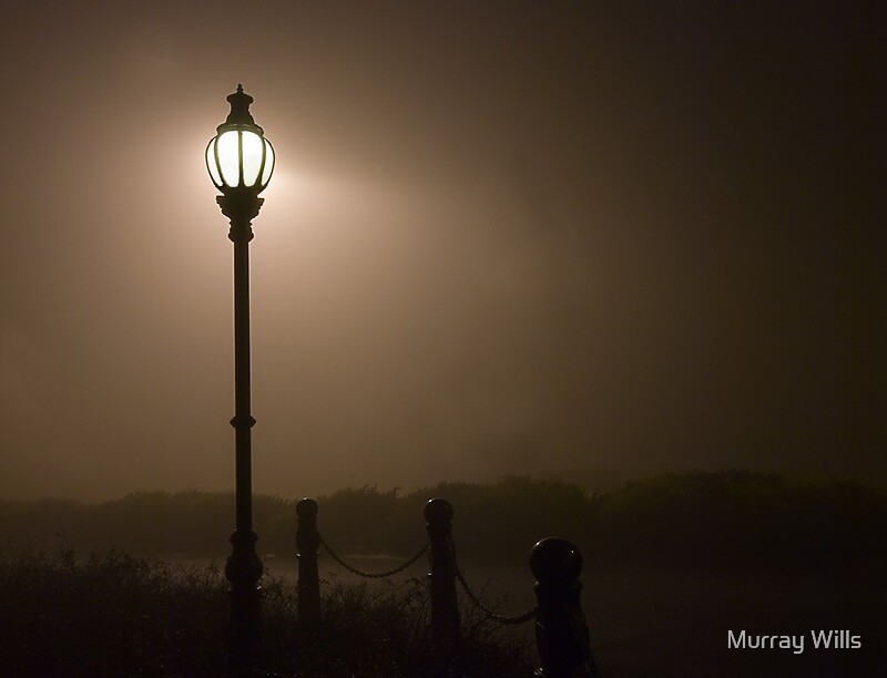 "Misty Street Light" by Murray Wills | Redbubble