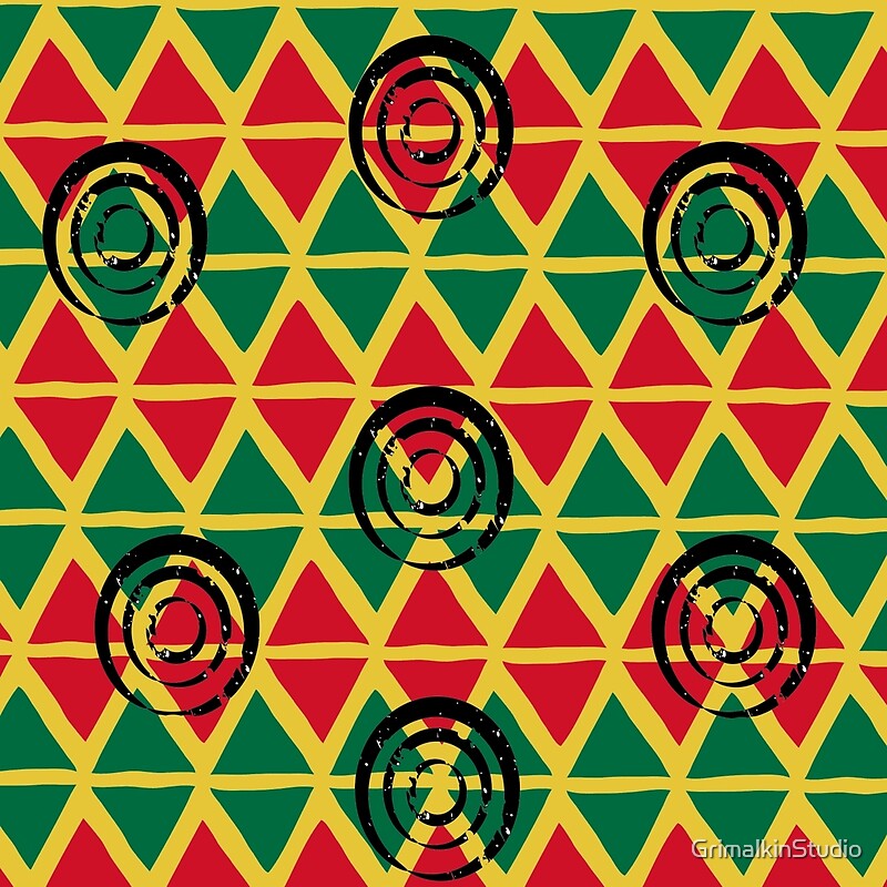 "Adinkrahene Adinkra Symbol Pattern" by GrimalkinStudio | Redbubble