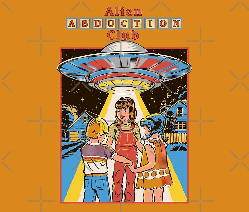 "Alien Abduction Club" by Steven Rhodes | Redbubble
