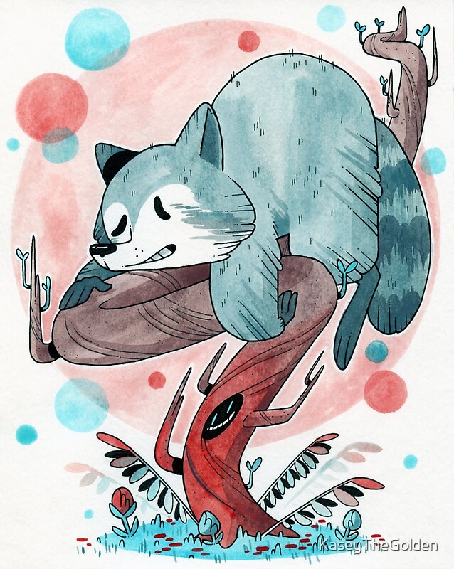 "CHONK (The Raccoon)" by KaseyTheGolden | Redbubble