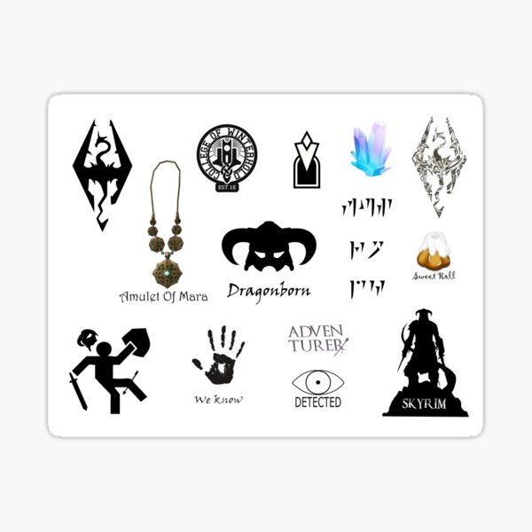 Skyrim Stickers | Redbubble