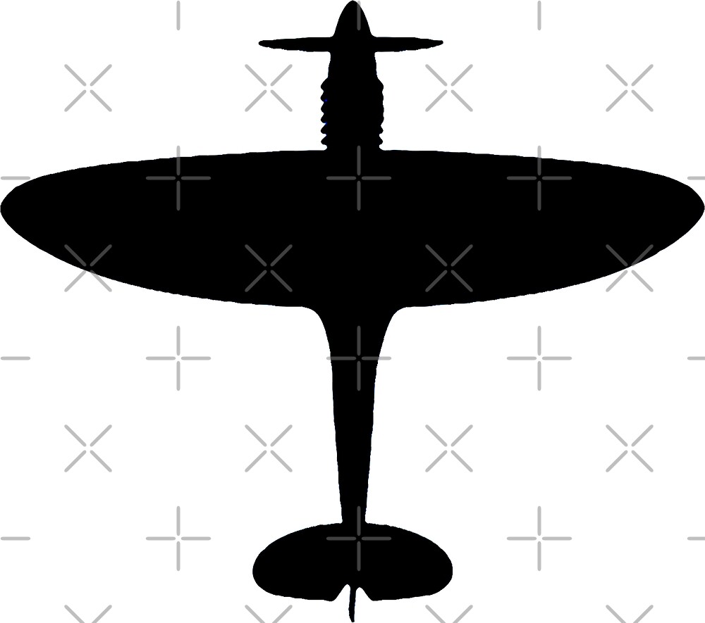 "Spitfire Silhouette" by David Knowles (Owl Occasions) | Redbubble