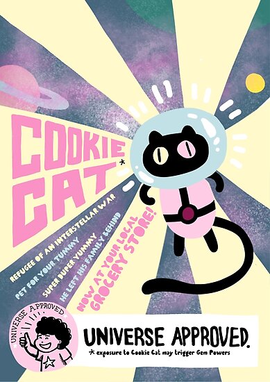 "Cookie Cat" Poster by Paxanaximander | Redbubble