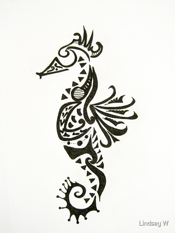 "Seahorse design" by Lindsey W | Redbubble