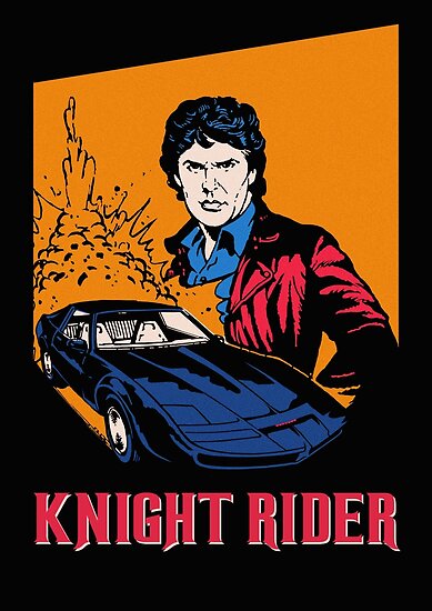"Knight Rider - Michael Knight - Kitt Supercar" Poster by Vector-Planet ...