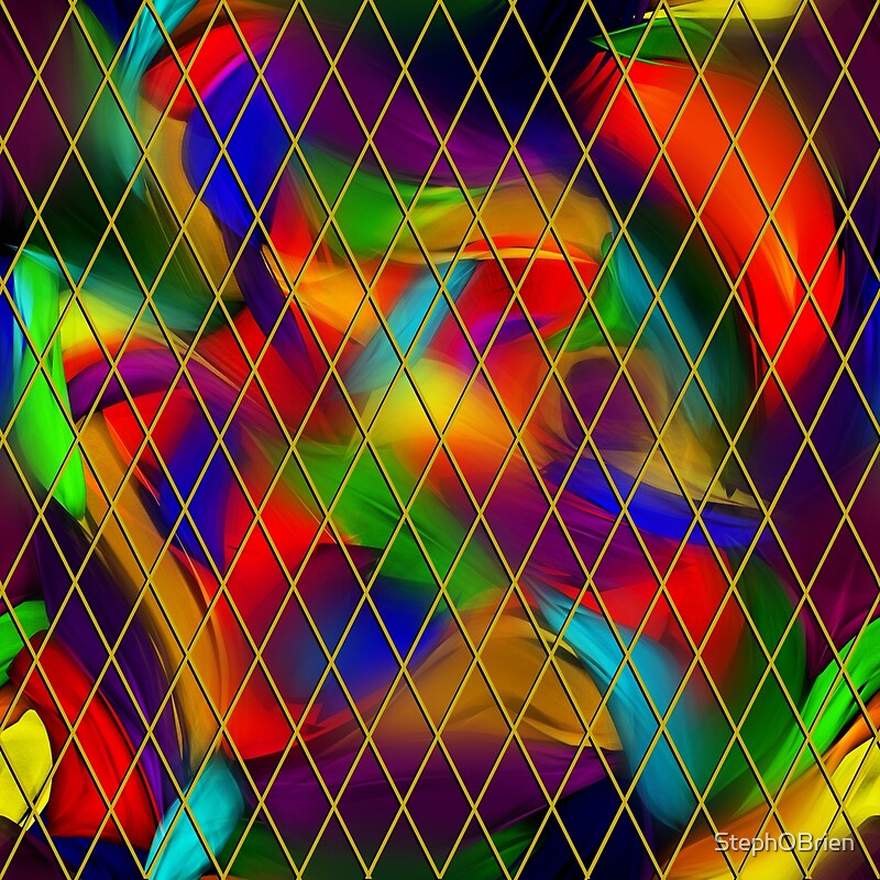 "Golden Diamonds, Rainbow Void" by StephOBrien | Redbubble