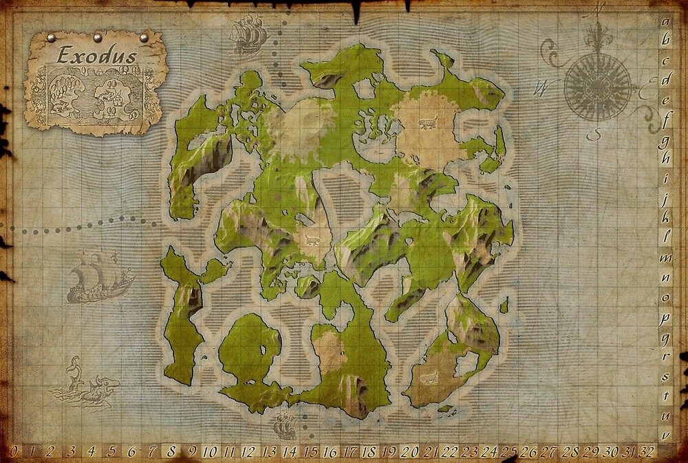 "Wurm Online Exodus map" by WurmOnline | Redbubble