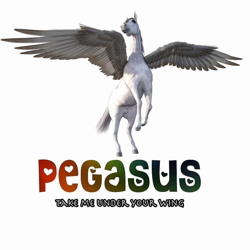 "Pegasus - Take me under your wing" by Andy Renard | Redbubble
