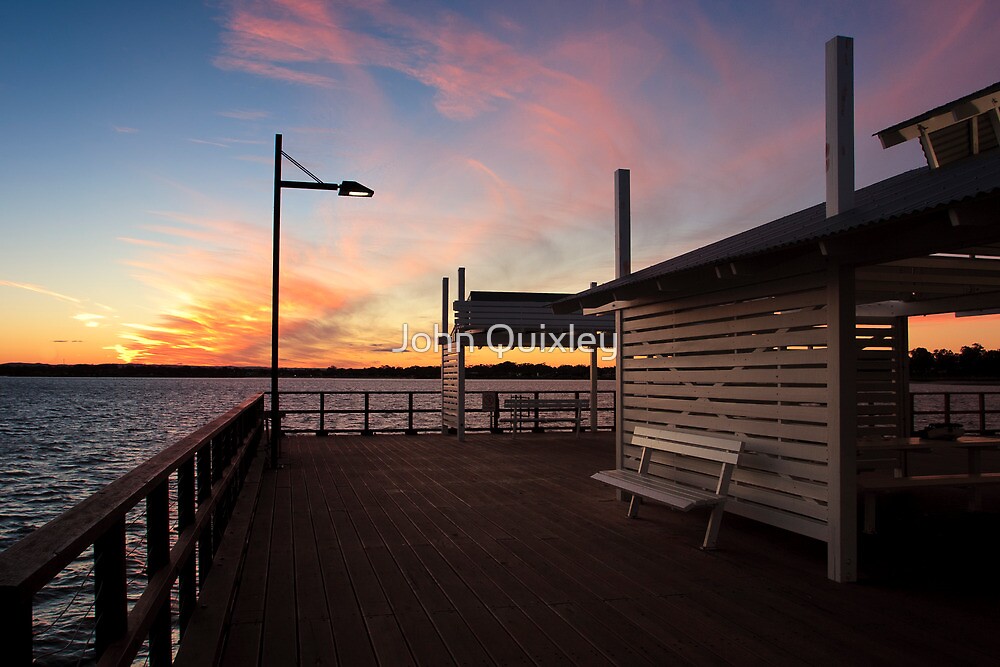"Woody Point Jetty at sunset" by John Quixley | Redbubble