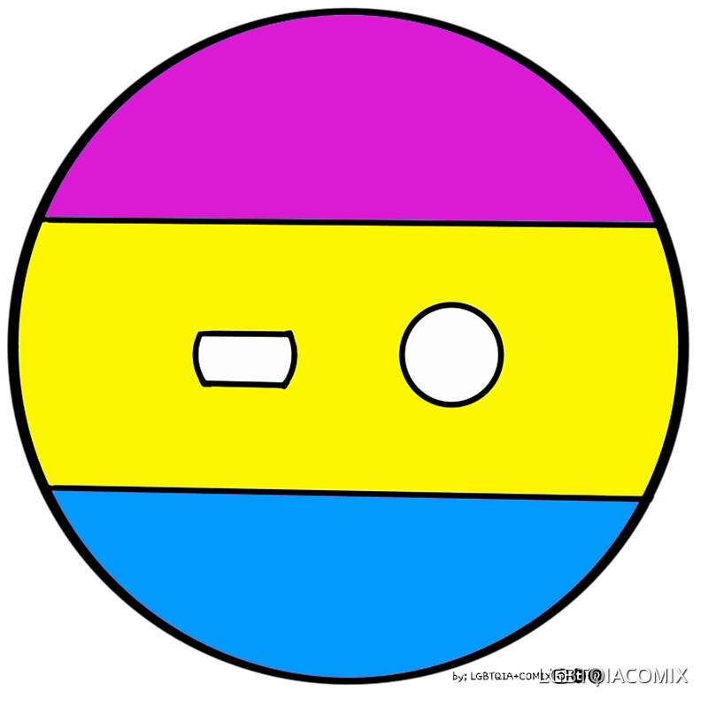 "Pan Face (PRIDE)" by LGBTQIACOMIX | Redbubble