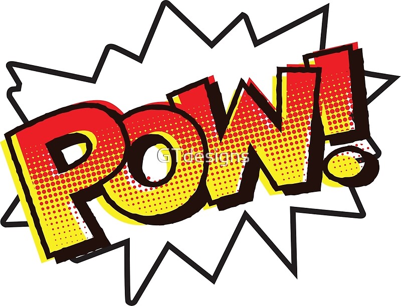"POW! Onomatopoeia" Posters by GTdesigns | Redbubble