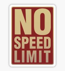 No Speed Limit Stickers | Redbubble