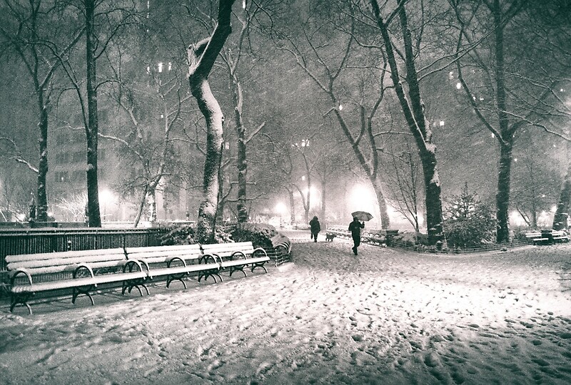 "Snow - Madison Square Park - New York City" by Vivienne Gucwa | Redbubble
