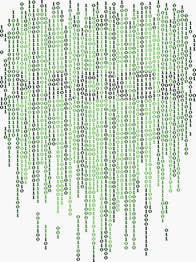 "Hacker matrix" Sticker by xGatherSeven | Redbubble