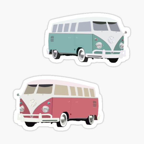 Vw Bus Stickers | Redbubble