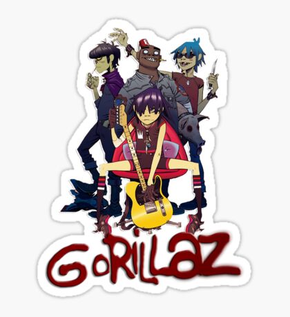 Gorillaz Stickers | Redbubble