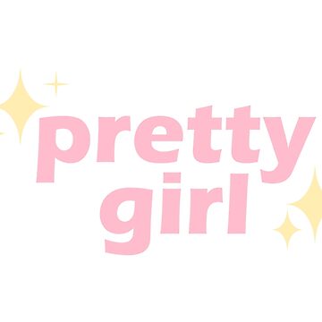 "Pretty Girl Sticker (Pink)" Sticker for Sale by Dani Ramirez | Redbubble