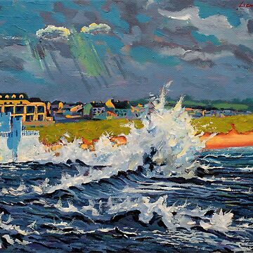 "Enniscrone Waves, County Sligo, Ireland" Postcard for Sale by eolai ...