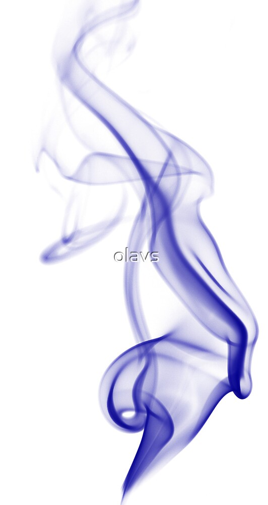 "Blue wisp of smoke" by olavs | Redbubble