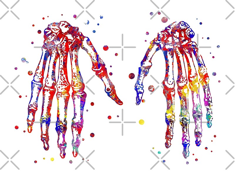 "Hand, hand art, anatomy art, medical art, hand bones" by Rosaliartbook ...