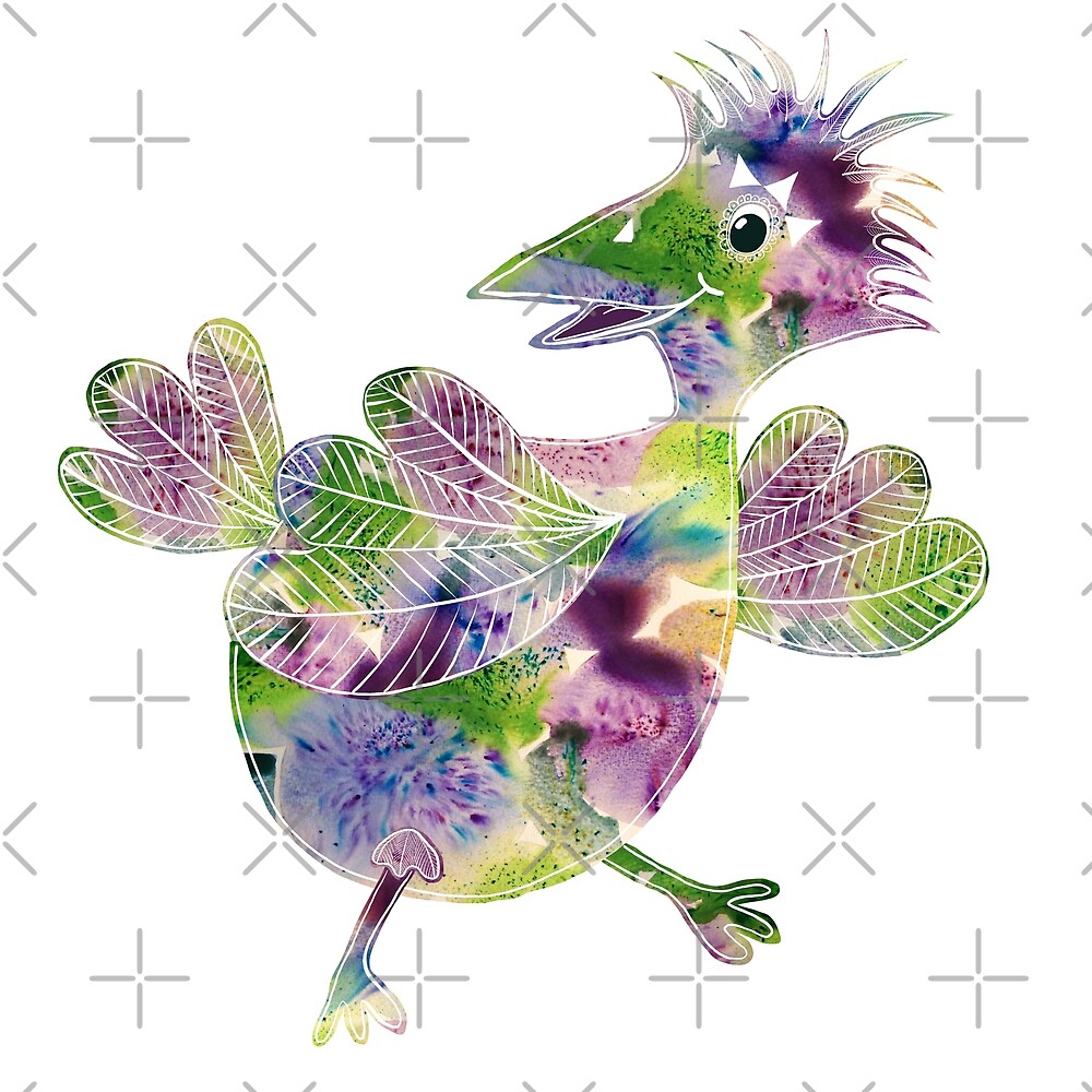 ""Chirpy" | The Quirky Bird" by LiseHoltArt | Redbubble