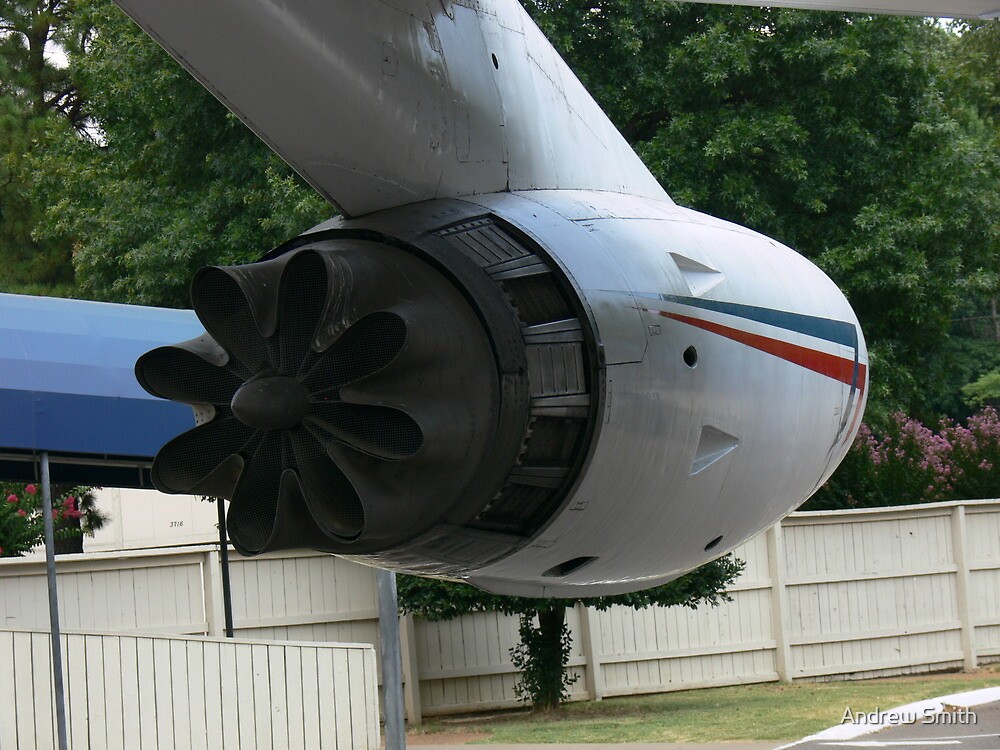 "Convair 880 Left Engine" by Andrew Smith | Redbubble