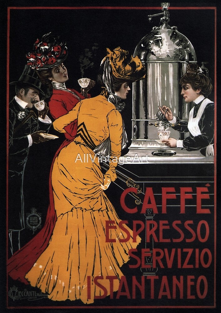 "Vintage Caffe Espresso Coffee Advertising 1900's" by AllVintageArt ...