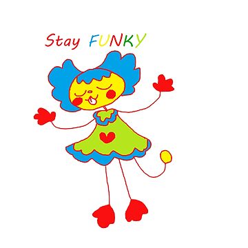 "Stay Funky" Sticker for Sale by Fr0ggee | Redbubble