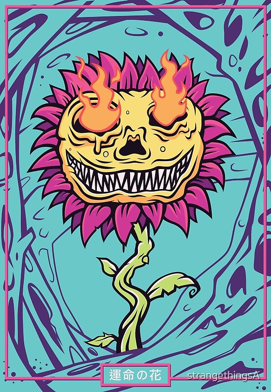 "Doom Flower" by strangethingsA | Redbubble
