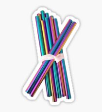 Metal Straws Stickers | Redbubble